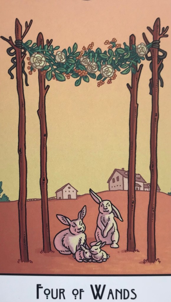 Card of the Day – 4 of Wands – Friday, January 23, 2026 – Tarot by Cecelia